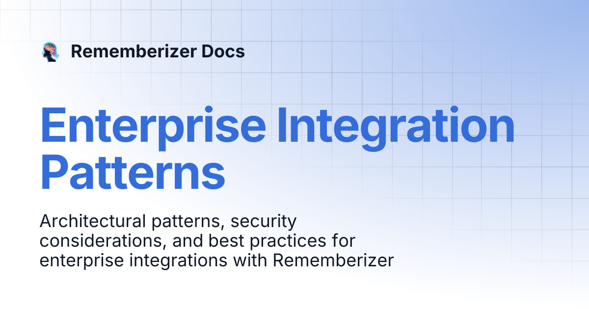 Enterprise Integration Patterns | Rememberizer Docs